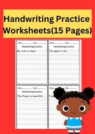 handwriting practice sentence construction pre school