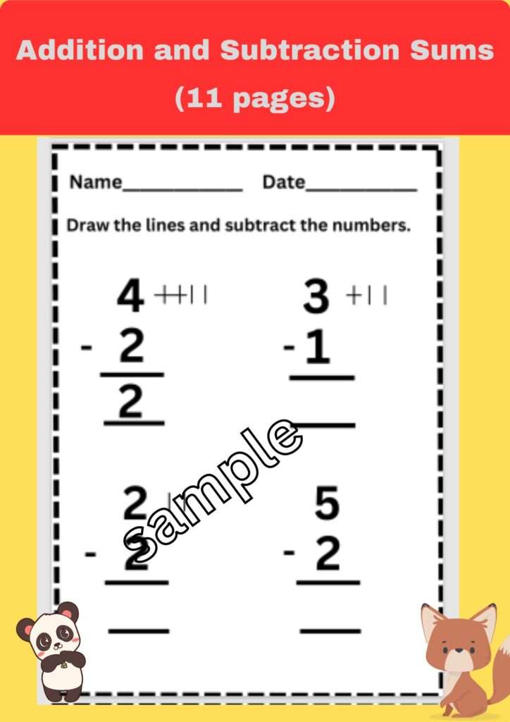 Addition Sums, subtraction sums ,activity worksheets ,story sums
