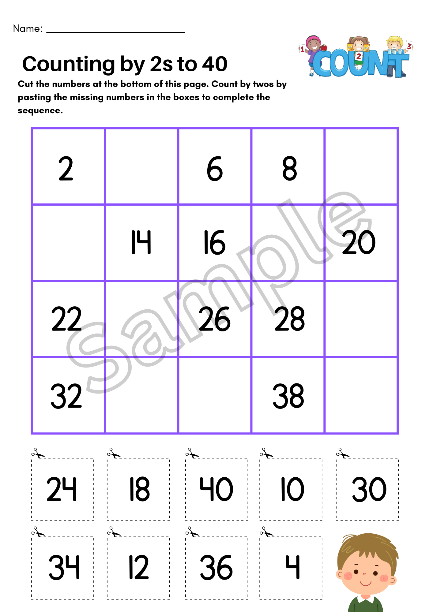 Skip Count By 2 Worksheets Skip Count By 10 Worksheets | Activity